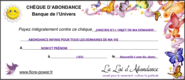 Chèque d’abondance : Le rituel pour attirer la prospérité